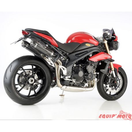 Pot d'échappement moto court carbone SHARK STREET GP 1050 SPEED TRIPLE ...