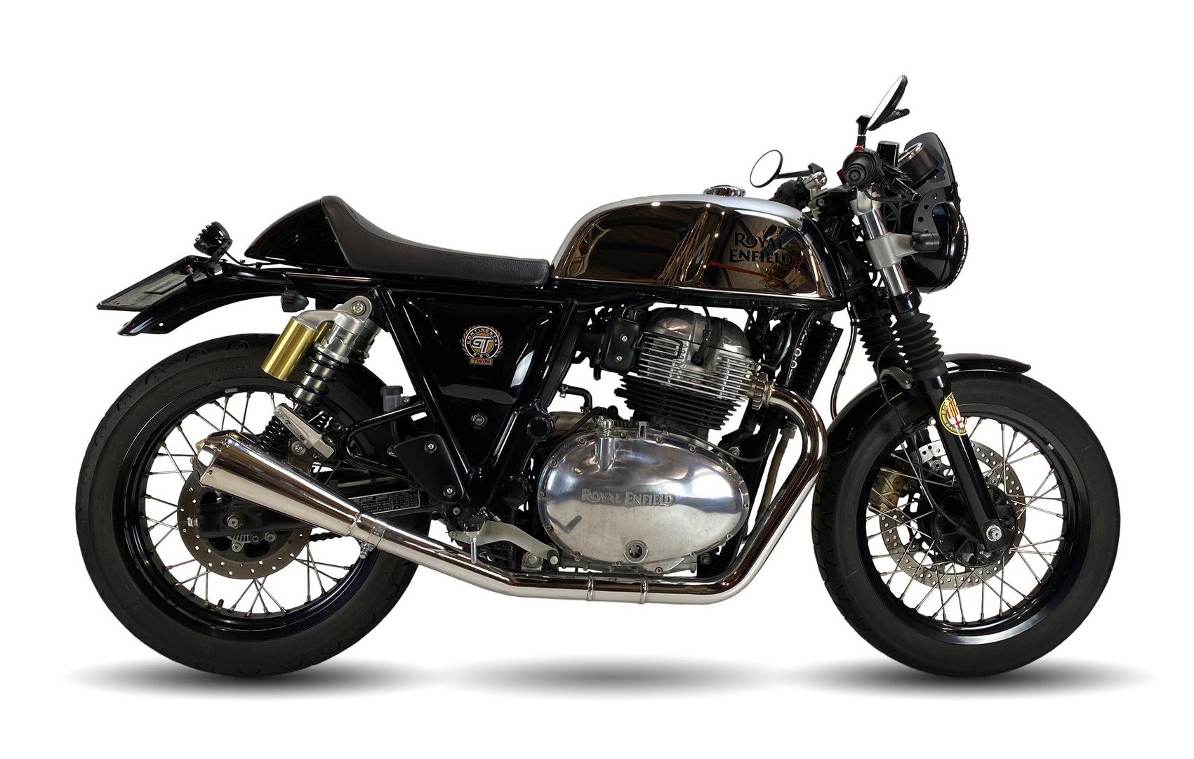 ECHAPPEMENT SCORPION ROYAL ENFIELD BLACK Pour Royal Enfield INTERCEPTOR ...